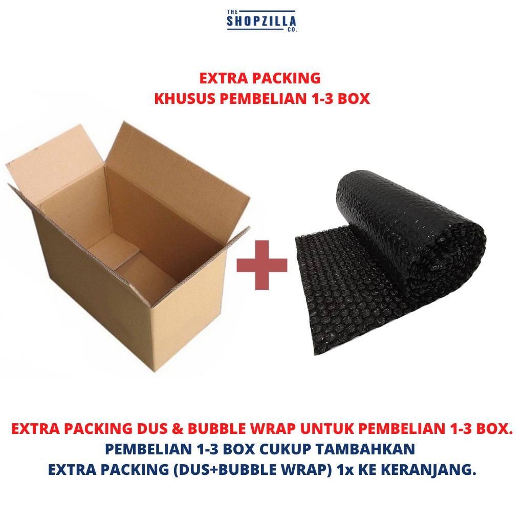 Jual EXTRA PACKING (DUS + BUBBLE WRAP) | Shopee Indonesia