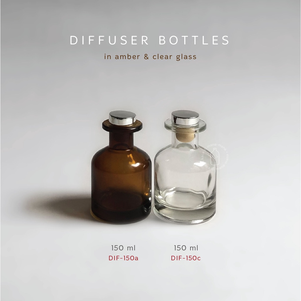 Jual Botol Kaca Diffuser Amber & Clear | Shopee Indonesia