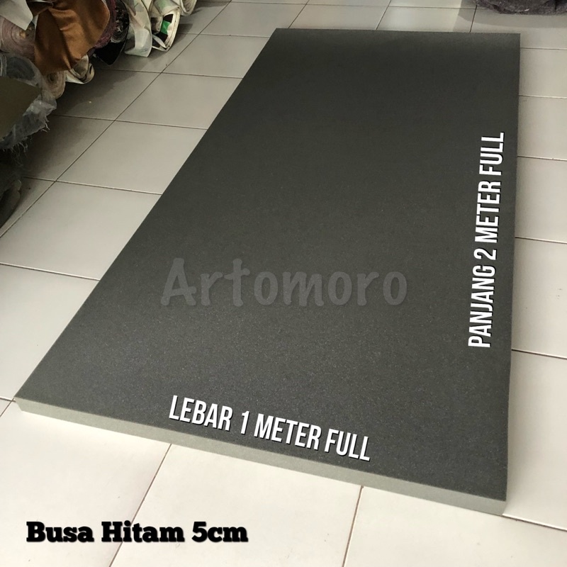 Jual Busa Foam Hitam 5 CM Lembaran (100cm x 200cm FULL) untuk Jok Sofa ...