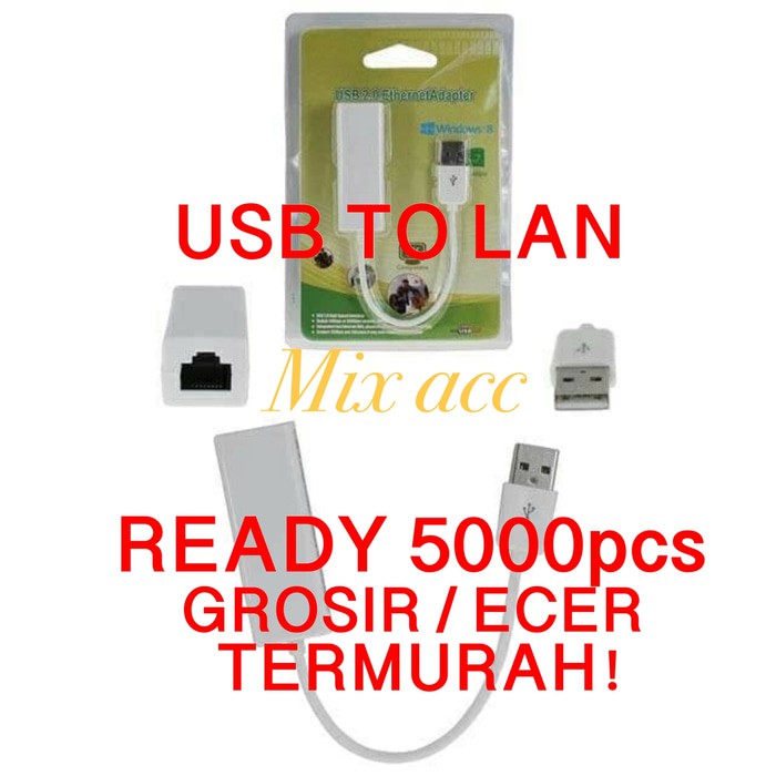 Jual USB LAN Adapter / Converter USB to LAN / USB To Ethernet RJ45 ...