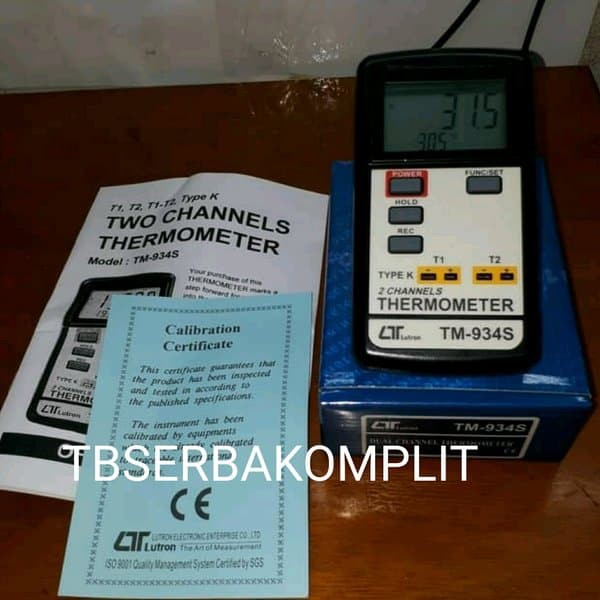 Jual Lutron TM-934S Dual Channel Thermometer Alat Ukur Digital 2 CHannels | Shopee Indonesia