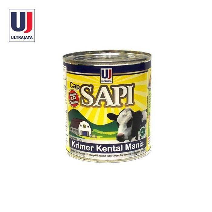 Jual Ultra Susu Kental Manis / SKM Cap Sapi Krimer Putih / Coklat 375gr ...
