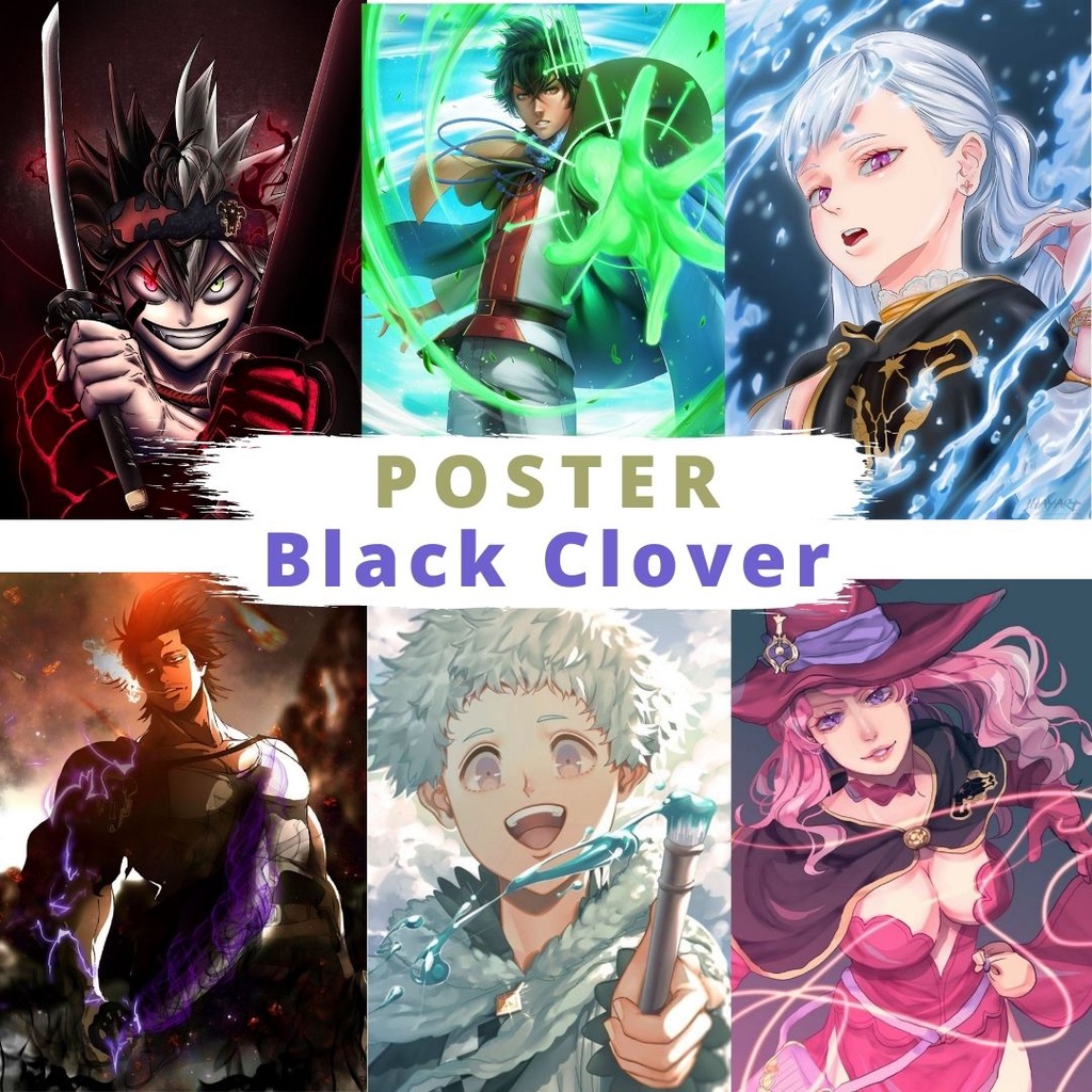 Jual Poster Anime Black Clover (Beli 12 Bonus 1) | Shopee Indonesia