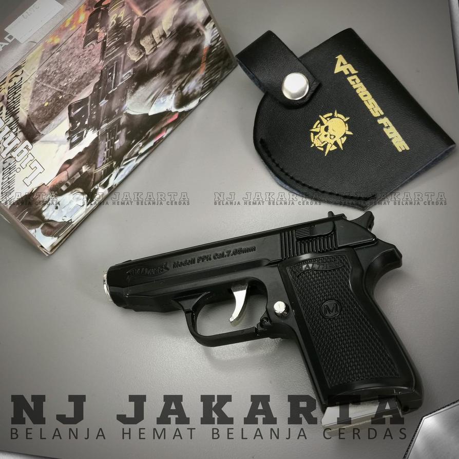 Jual ♘ Korek Api Gas Pistol Cross Fire Besi + Knif Survival ֍ | Shopee ...