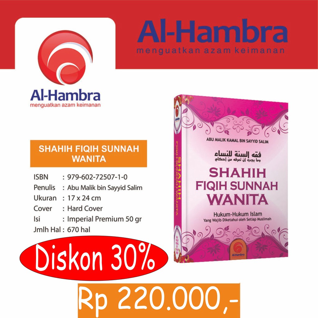 Jual SHAHIH FIQIH SUNNAH WANITA/KITAB MUSLIMAH/BUKU UMAHAT/BUKU AGAMA ...