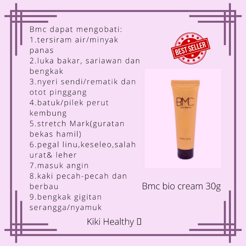 Jual BMC bio multi cream krim luka bakar luka ringan sariangan membantu ...