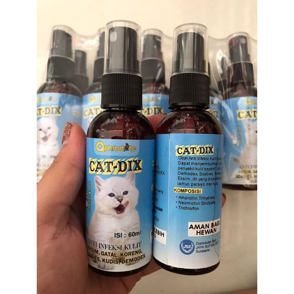 Jual Anti Infeksi Kulit CAT-DIX eksim,gatal,koreng,scabies,kudis ...