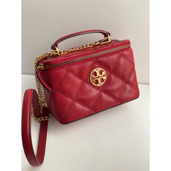 Jual Tory Burch Willa Mini Vanity Handbag In Redstone | Shopee Indonesia