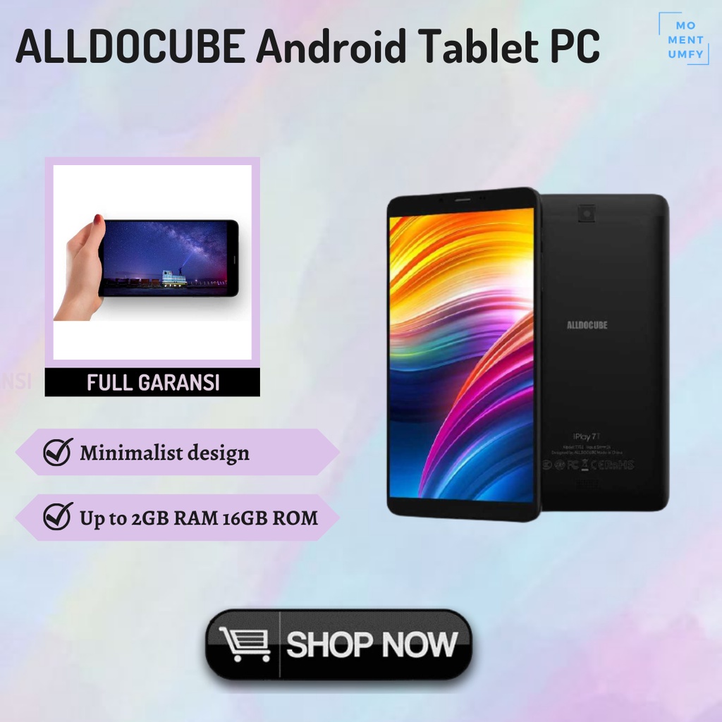 Jual Smart Tablet Tab PC Android Phone Anak ALLDOCUBE 2GB RAM 16GB ROM ...