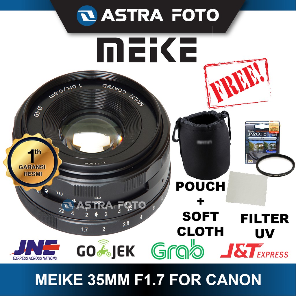 Jual LENSA MEIKE 35mm F1.7 FOR CANON MIRRORLESS M10,M3,M5,M6,M100,M50 ...