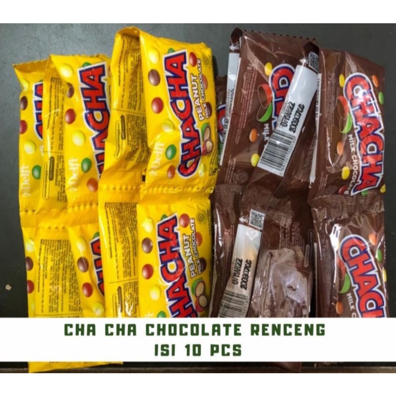 Jual CHACHA renceng isi 10 pcs rasa KACANG dan COKLAT | Shopee Indonesia