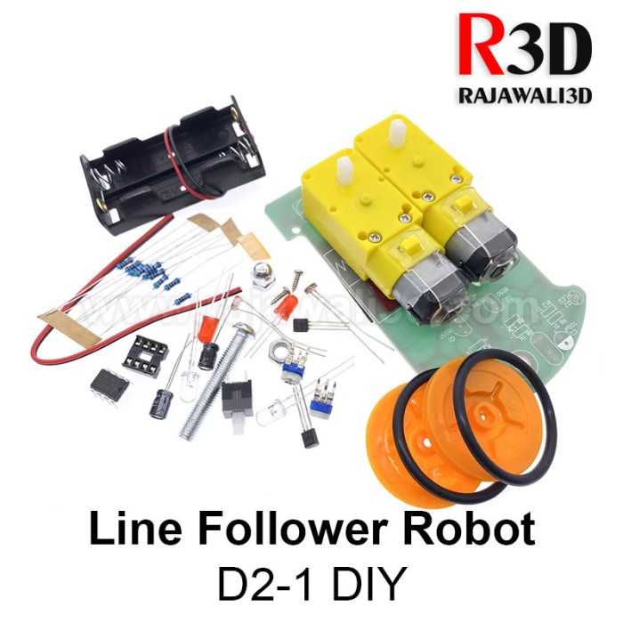 Jual D2-1 DIY KIT Robot Tracking Line Follower Smart Car LM393 | Shopee ...
