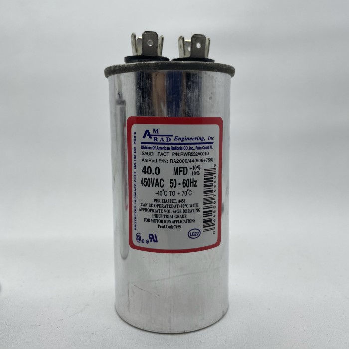 Jual kapasitor AC / capacitor AC merek Amrad 40 uF/ 40 mikro | Shopee Indonesia