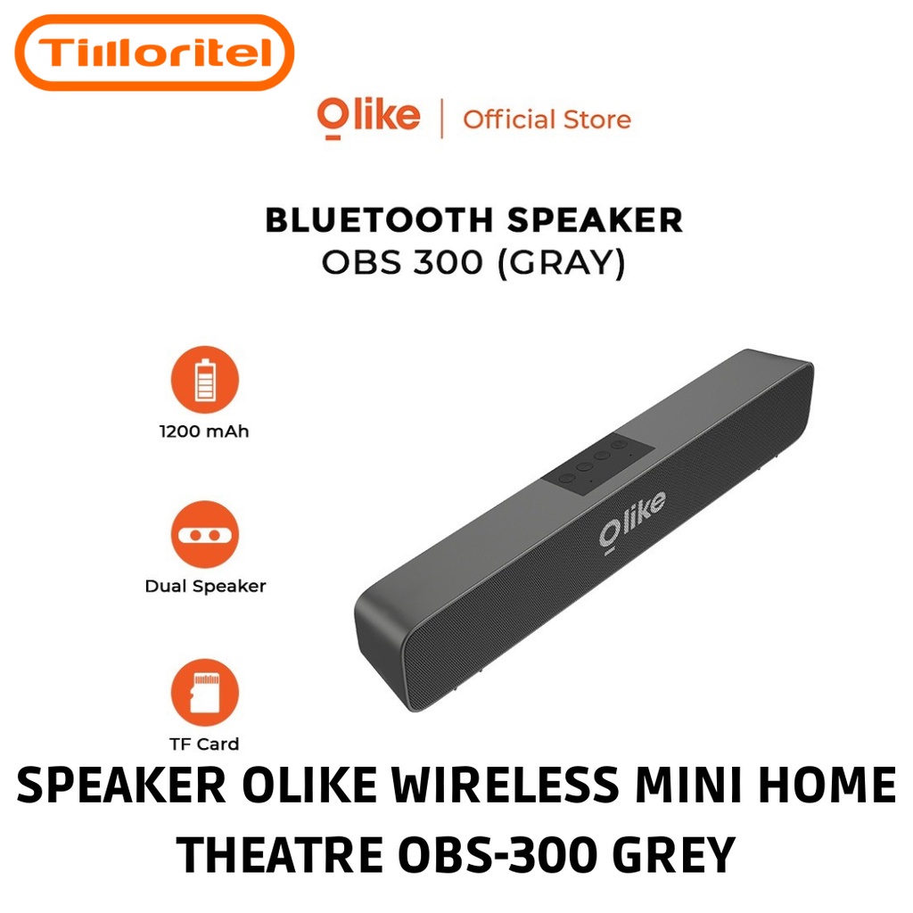 Jual SPEAKER OLIKE WIRELESS MINI HOME THEATRE OBS-300 GREY | Shopee ...
