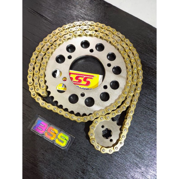 Jual Gir Gear set SSS 415 428 Ninja R Ninja RR Ninja SE Rantai Gold | Shopee Indonesia