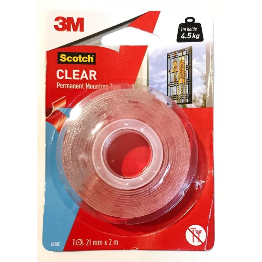 Jual Dobel Tape 3M Scotch Double Tape VHB Mounting Transparan 4010C | Shopee Indonesia