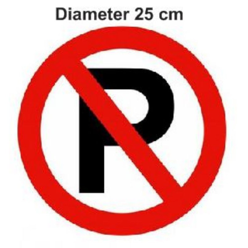 Jual stiker rambu dilarang parkir | Shopee Indonesia