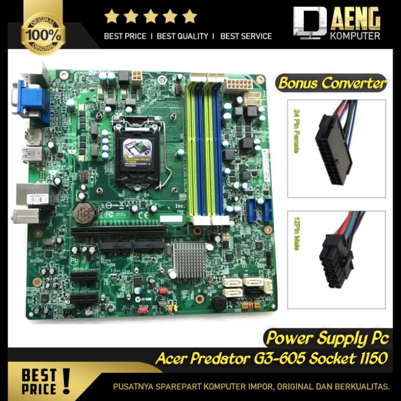 Jual Motherboard Mainboard Mobo ddr3 Intel Acer Predator G3 605 Socket ...