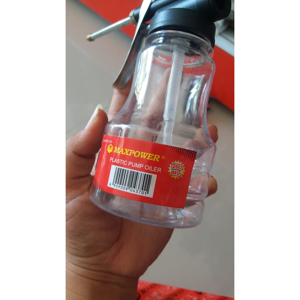 Jual Maxpower Plastic Pump Oiler 280 ml / Pompa oli Botol Plastik ...