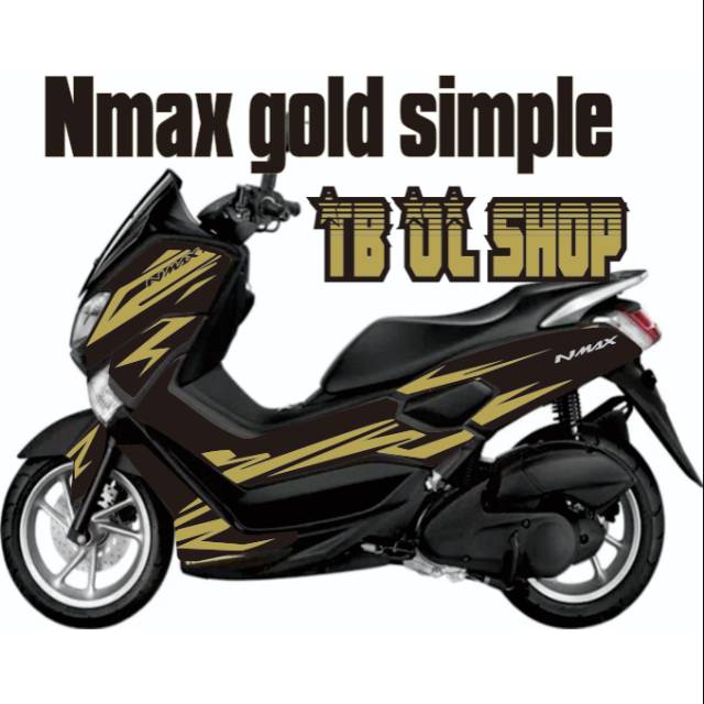 Jual Decal nmax custom gold simple | Shopee Indonesia