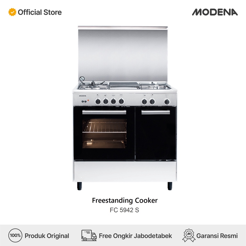 Jual MODENA Freestanding Gas Cooker - FC 5942 S | Shopee Indonesia