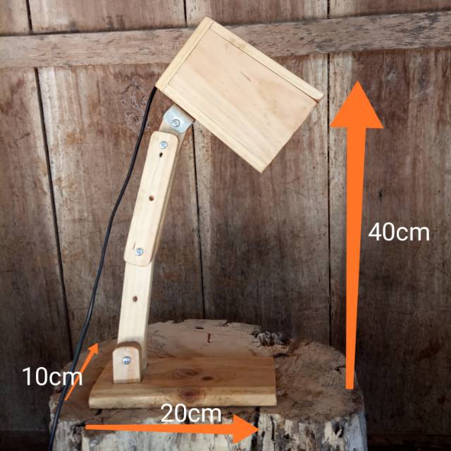 Jual lampu belajar dari kayu / table lamp | Shopee Indonesia