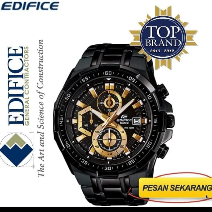 Jual Jam Tangan Pria Merek Edifice Japan Baterai Type EFR 539 Fullset ...