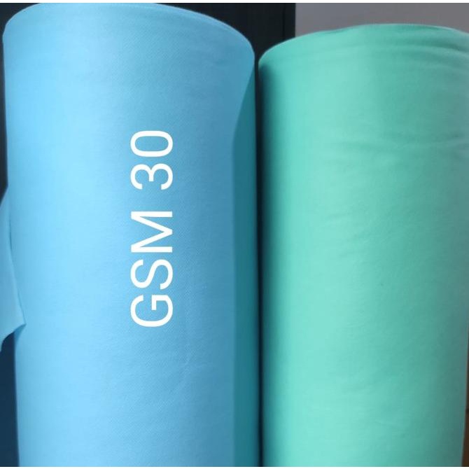 Jual Bahan/Kain Spunbond/Furing/Non Woven PP GSM 30 Warna ( Jual Rol an ...