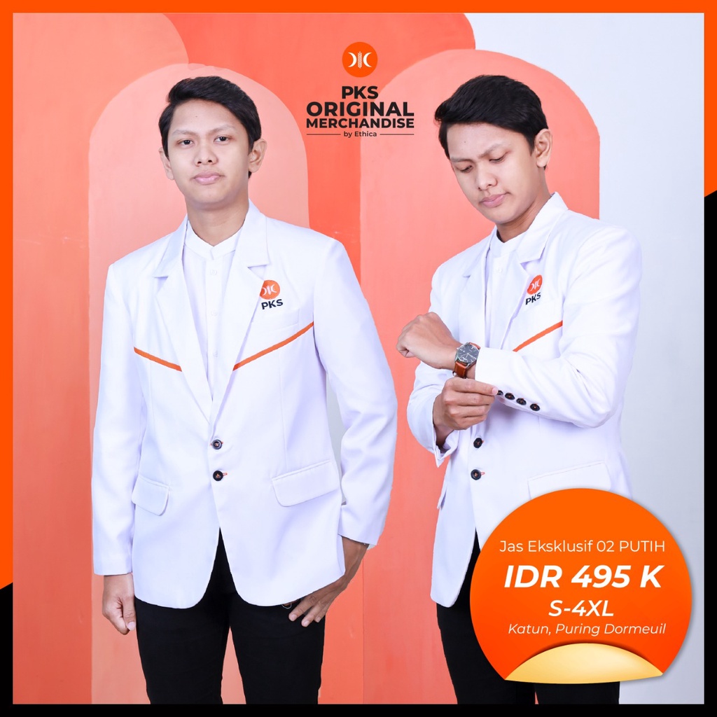 Jual JAS PKS EKSKLUSIF PREMIUM LAKI-LAKI 02 PUTIH PKS ORIGINAL ...