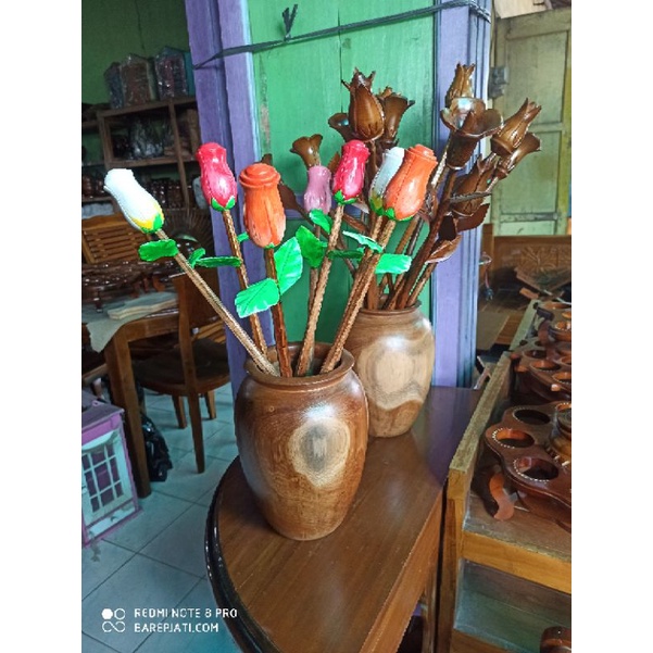 Jual bunga kayu - bunga kayu jati - bunga warna - toko kayu jati ...