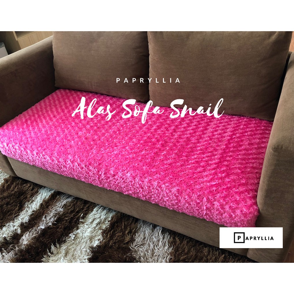 Jual Krucils store - Alas Sofa Bulu Mawar / Snail Ukuran 150x150cm ...