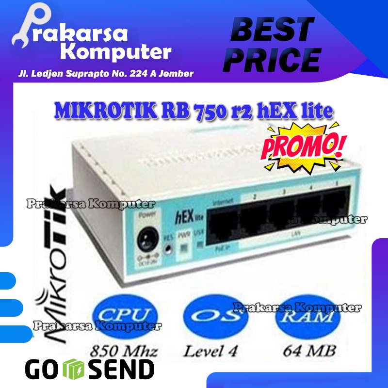 Jual MIKROTIK RB 750 r2 hEX lite | Shopee Indonesia