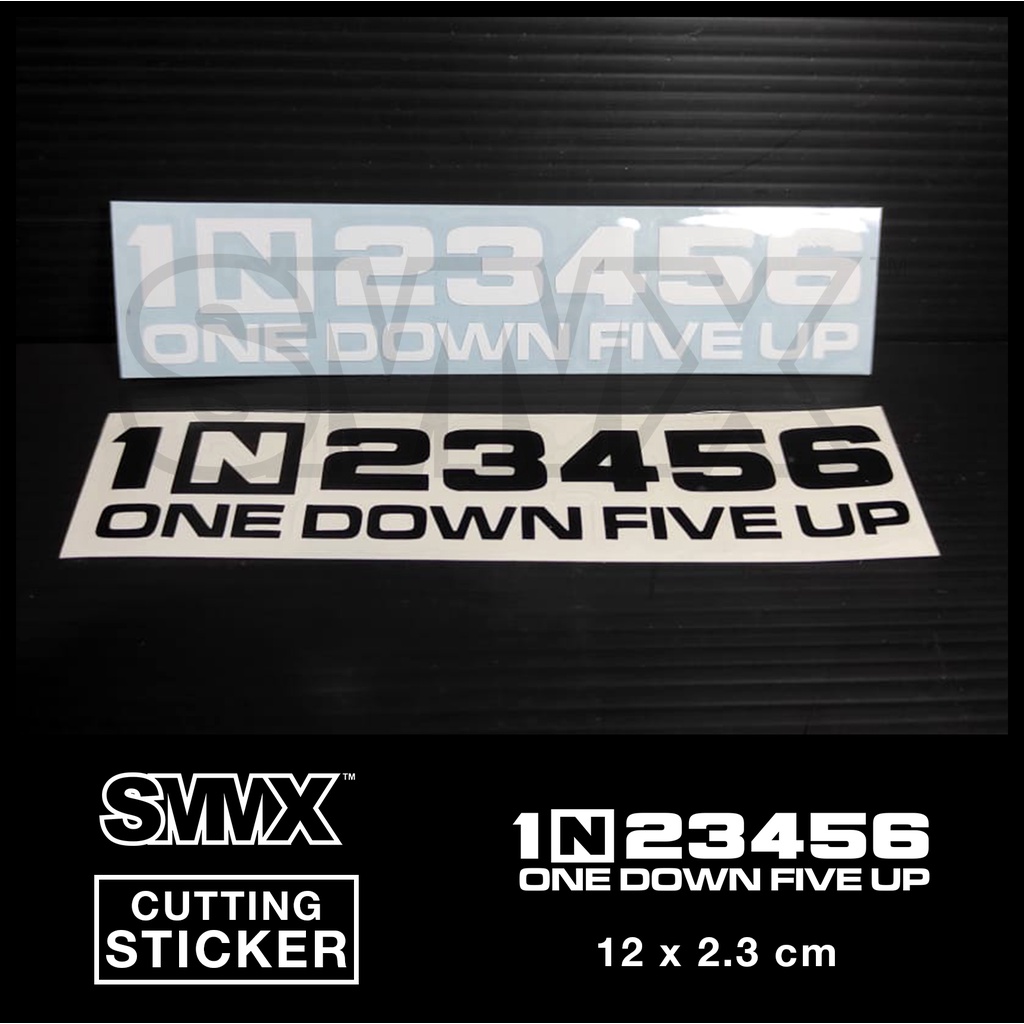 Jual Cutting Sticker Stiker Oper Gigi motor Shift gear 1N23456 | Shopee ...