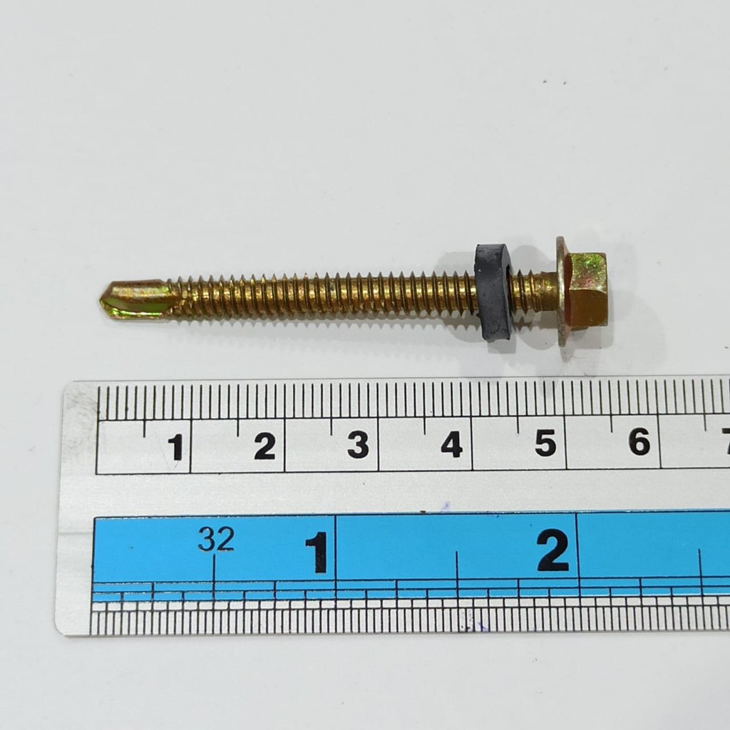 Jual Baut Roofing 12 x 50 / Mata Baut Ruping Baja Ringan | Shopee Indonesia