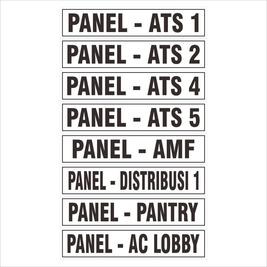 Jual Keterangan Stiker Panel Listrik 6,5x30cm | Shopee Indonesia