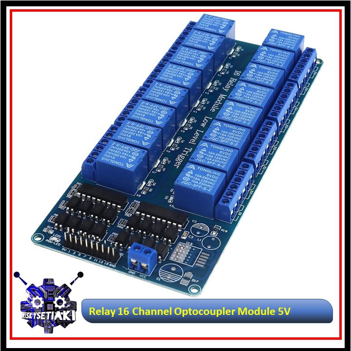 Jual Relay 16 Channel Optocoupler Module 5V | Shopee Indonesia