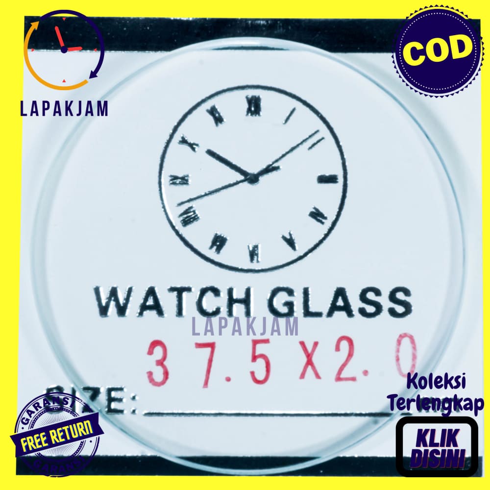 Jual Kaca Jam Kaca Bahan Aksesoris Jam PNC-375 Bagus 3,75 cm | Shopee ...