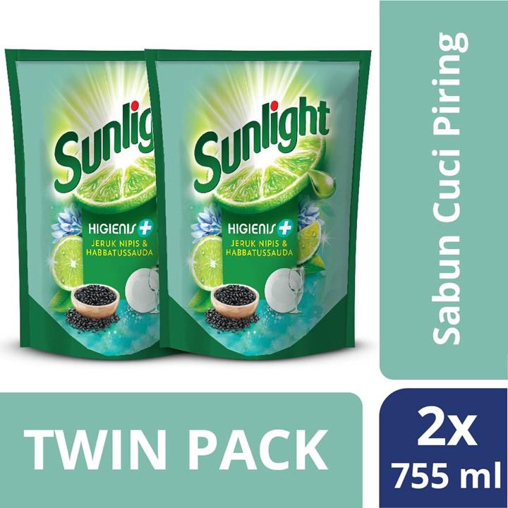 Jual Sunlight Pencuci Piring Refill Habbatussauda 2 x 755 mL | Shopee Indonesia