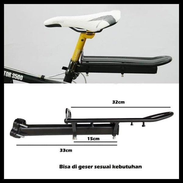 Jual Rak Pannier United 2630 Alloy Bagasi Sepeda Belakang Rak Seatpost ...
