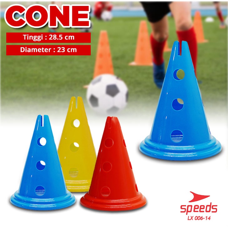Jual SPEEDS Cone Kerucut Lubang Marker Alat Trainning Latihan Olahraga ...