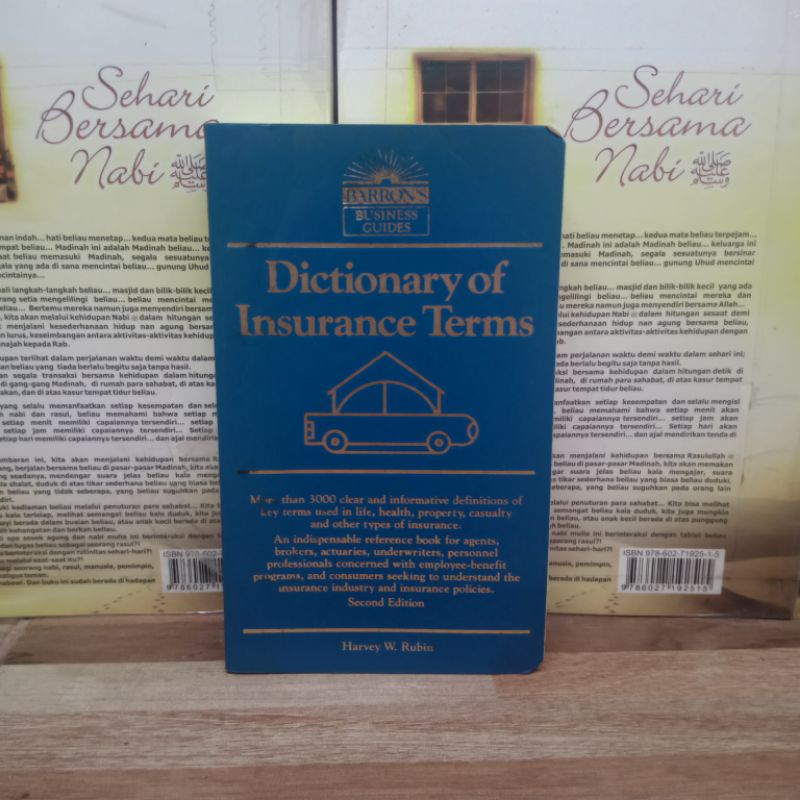 Jual BUKU ORIGINAL - DICTIONARY OF INSURANCE TERMS | Shopee Indonesia