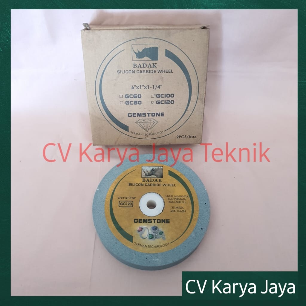 Jual Batu Gerinda Duduk 6” Badak / Batu Asah Gurinda Grinding Wheel ...