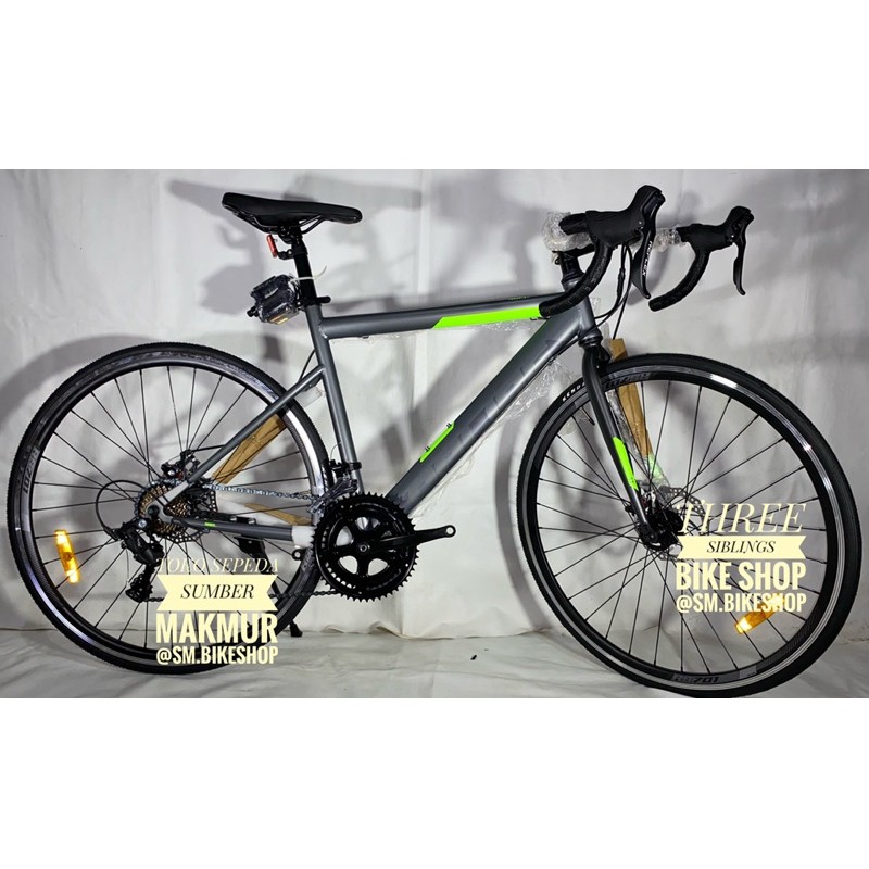 Jual SEPEDA BALAP ROAD BIKE ELEMENT POLICE TORONTO 700c DARK GREY | Shopee Indonesia
