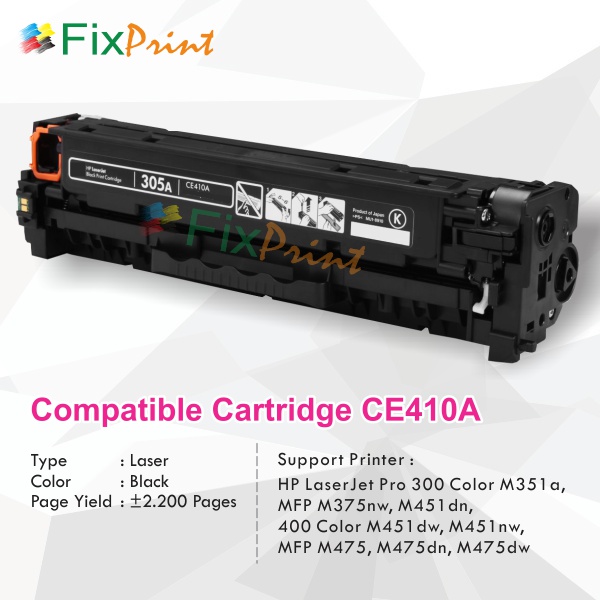 Jual Toner Cartridge Compatible HP Laserjet 305A CE410A Black FSB2341 ...