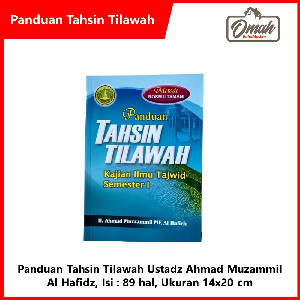 Jual Buku Panduan Tahsin Tilawah Ustadz Ahmad Muzammil Al Hafidz ...