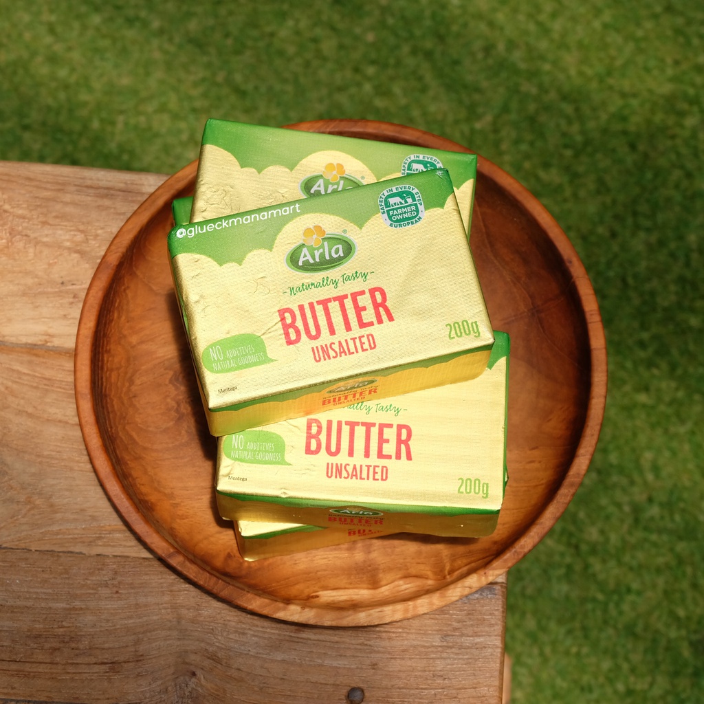 Jual Butter Unsalted Arla 200gr | Shopee Indonesia