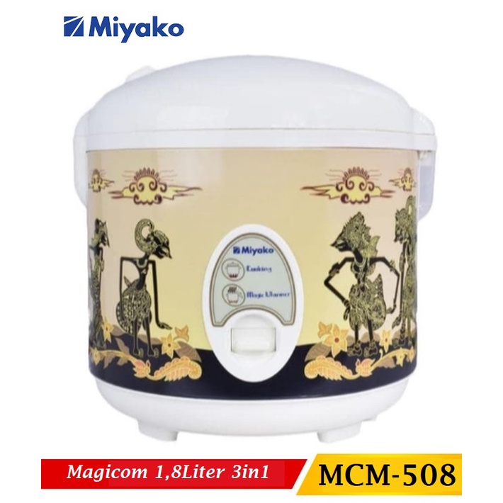 Jual Magicom Miyako MCM-508 Rice Coocer 1,8 Liter 3in1 Motif Wayang ...