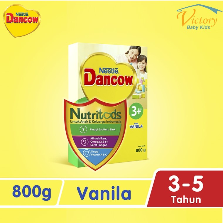 Jual Nestle Dancow 3+ dengan Nutritods Rasa Vanila 3-5 Tahun Box 750gr ...