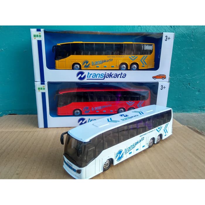 Jual Mainan bus Transjakarta diecast miniatur bis busway diecast bus ...
