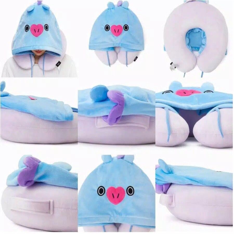 Jual Boneka Bantal Leher Topi Kupluk BT21 BTS/ Bantal Travelling ...